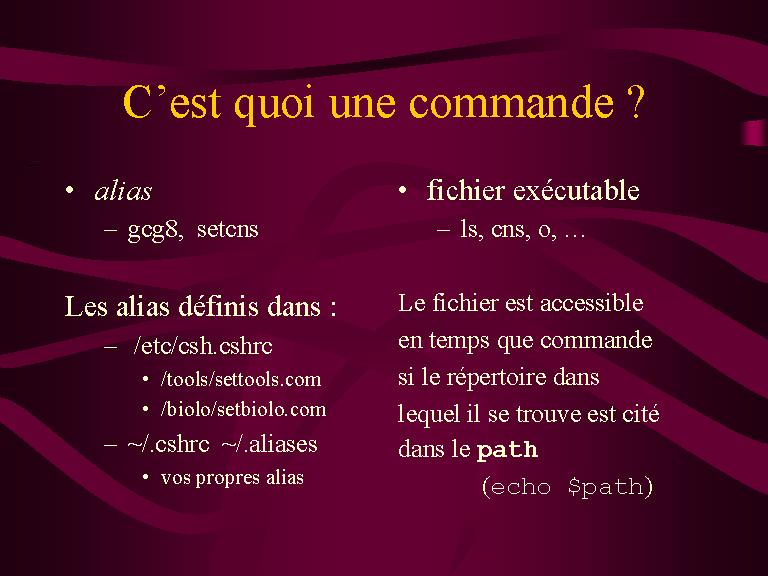 C’est quoi une commande